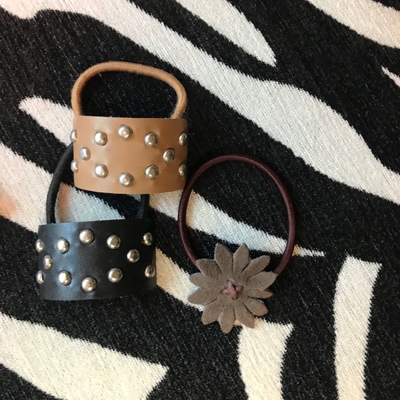 Accessories | 3 Leatherstuddedsuede Ponyos Luv Luv Luv | Poshmark